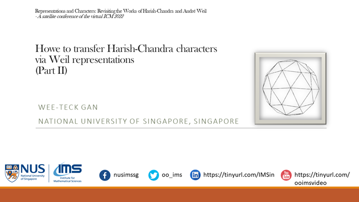 Wee-Teck Gan - Howe to transfer Harish-Chandra characters via Weil ...