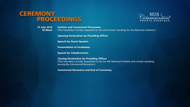 NUS Commencement 2018 Ceremony 10