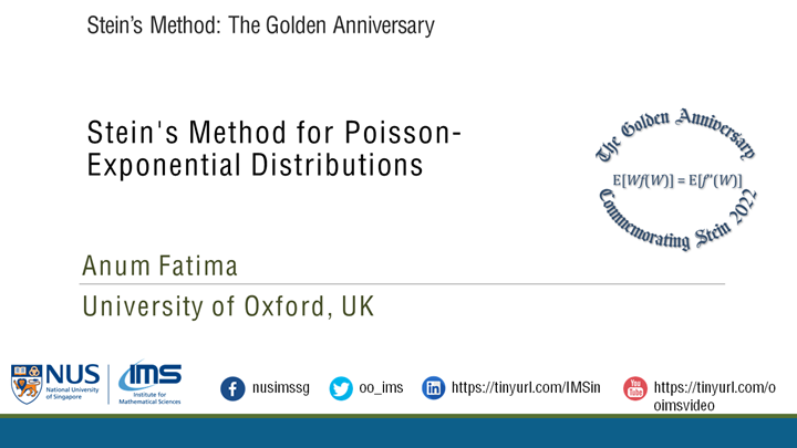 Anum Fatima - Stein's Method for Poisson-Exponential Distributions