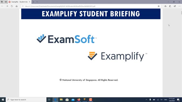 Examplify Briefing June 2020