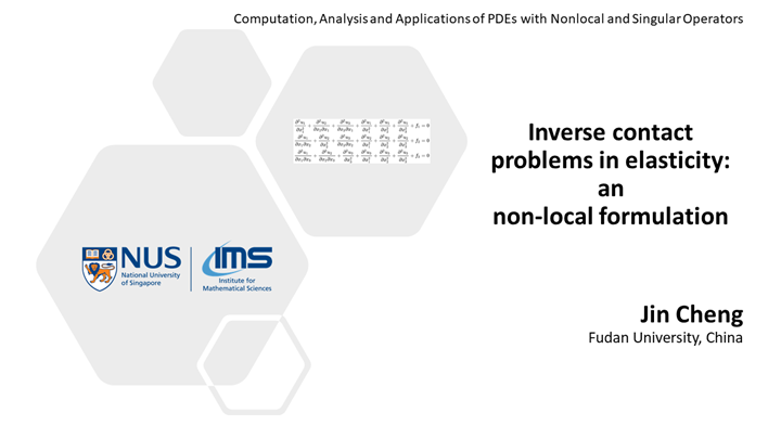 Jin Cheng - Inverse contact problems in elasticity an non-local formulation