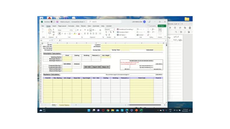 1 Field Data Converting to Spreadsheet