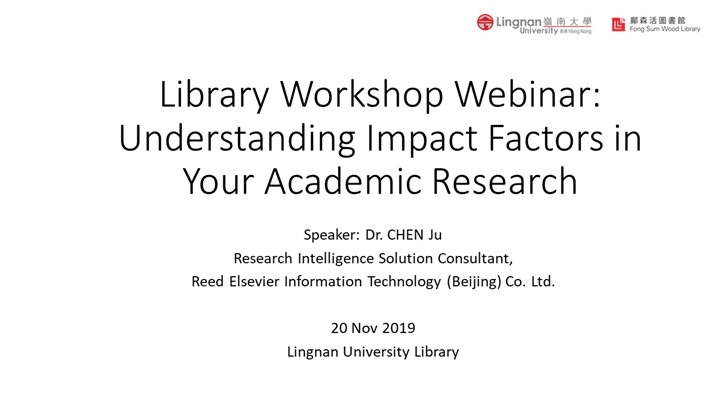 Understanding Impact Factors in Your Academic Research