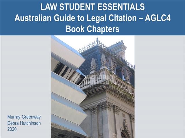 AGLC4 - Book Chapter - Thursday, 29 July 2021