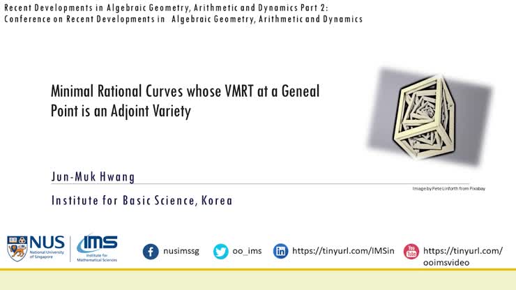 Jun-Muk Hwang - Minimal Rational Curves Whose VMRT ata Geneal Point is ...
