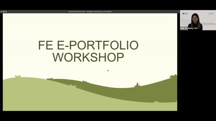 FE E-PORTFOLIO WORKSHOP