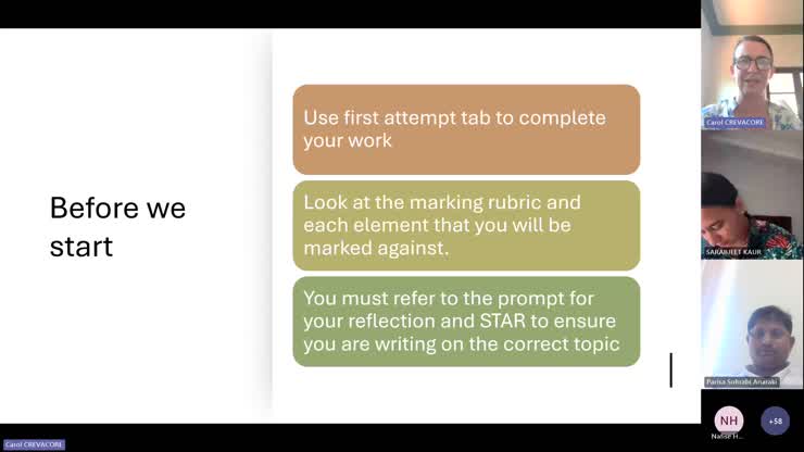 NPP6106 Reflective Practice and Star drop in session-20240306_112931 ...