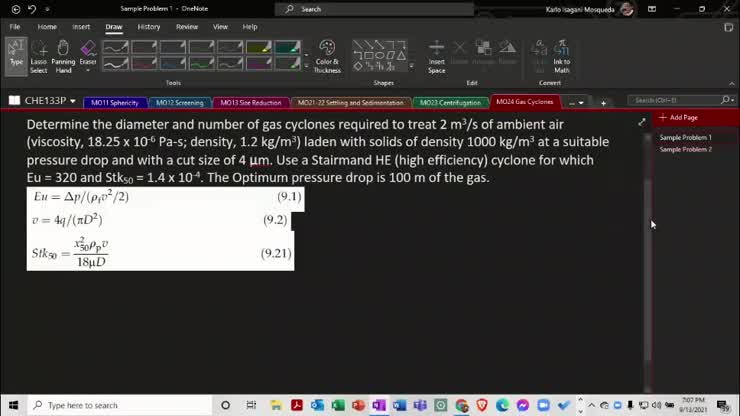 MO41_Gas Cyclones_Sample Problem 1