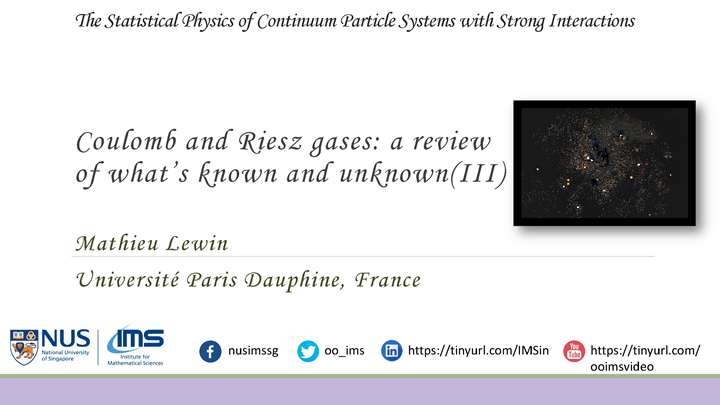 Mathieu Lewin (III) - Coulomb and Riesz gases_ a review of wht's known ...