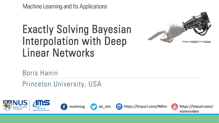 Boris Hanin - Exactly Solving Bayesian Interpolation with Deep Linear Networks