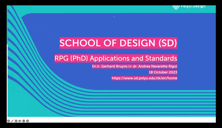 PolyU PhD Discipline-specific Admission Talks 2023 - School of Design (SD)