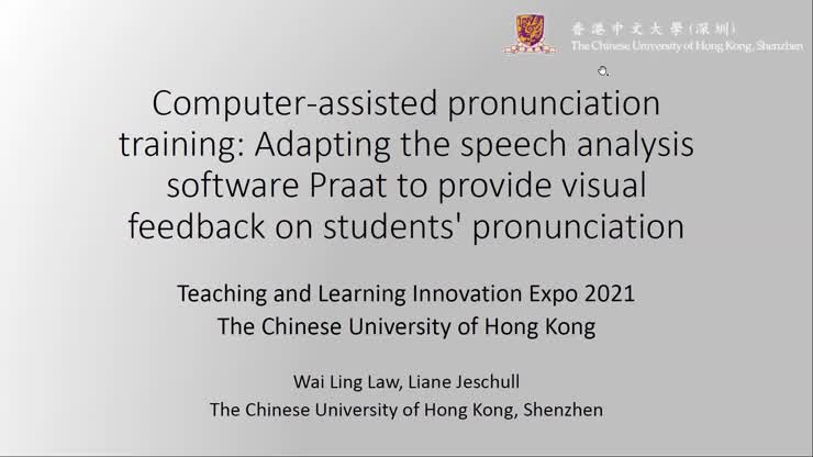 U03: Computer-assisted Pronunciation Training: Adapting the Speech ...
