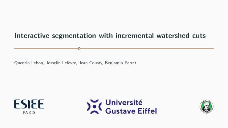[F]Interactive Segmentation With Incremental Watershed Cuts(2024/07/26)