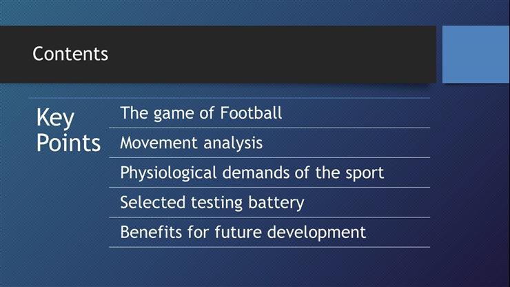 Physiological and physical testing of elite soccer (football) players ...