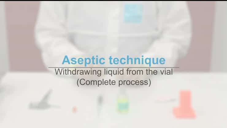6.3.2 Withdrawing from vial (Complete process)