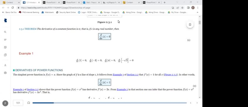 SESSION 7 - DERIVATIVES OF COMPOSITE FUNCTIONS (BY CHAIN RULE), HIGHER ...