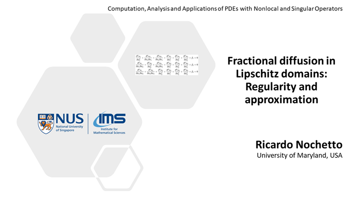 Ricardo Nochetto - Fractional diffusion in Lipschitz domains Regularity ...