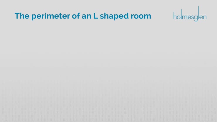 5. The perimeter of an L shaped room