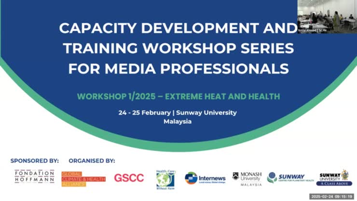 Capacity Development and Training Workshop Series for Media ...