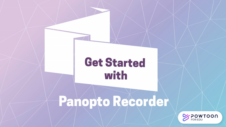 Getting started with Panopto