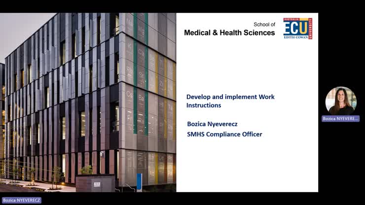 Develop and implement Work Instructions