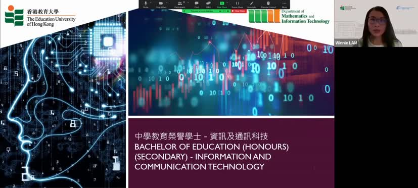 Virtual Information Day 2021 - BEd(S)-ICT