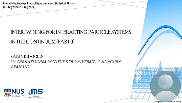 Sabine Jansen - Intertwining for Interating Particle Systems in the ...