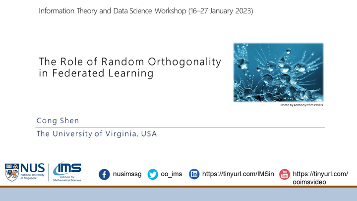 Cong Shen - The Role of Random Orthogonality in Federated Learning_default