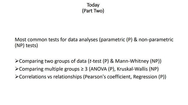 Understanding Statistics part 2