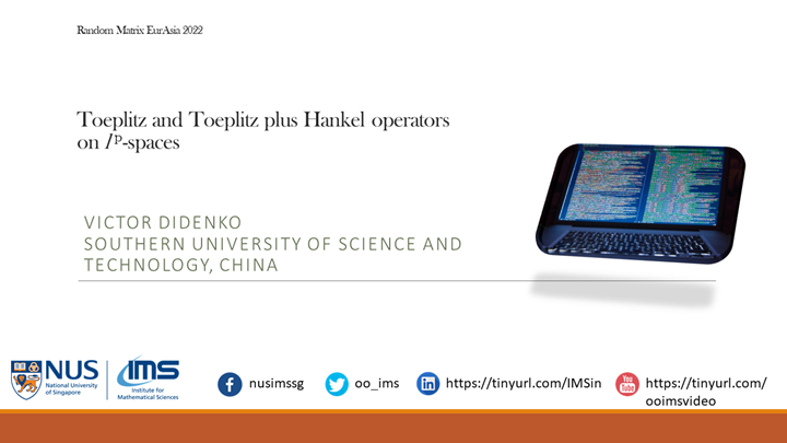 Victor Didenko - Toeplitz and toeplitz plus hankel operators on lp-spaces