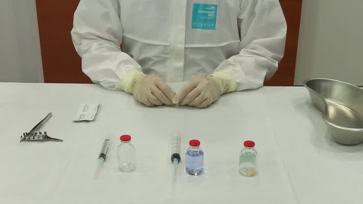 Negative pressure drawing technique-reconstitution of powder