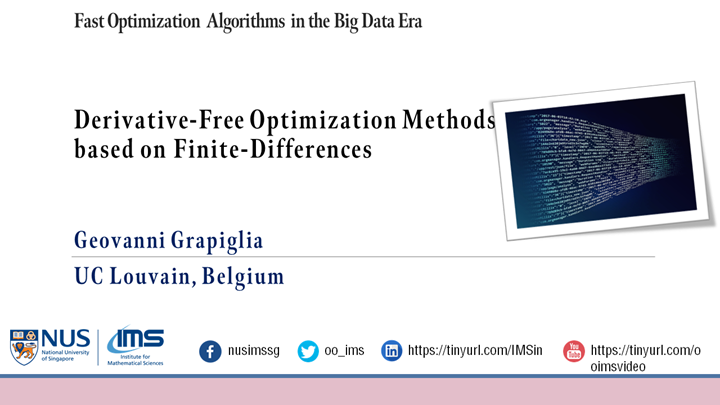 Geovanni Grapiglia - Derivative-Free Optimization Methods based on ...