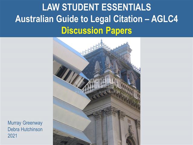 AGLC4 - Discussion Papers - Friday, 23 July 2021