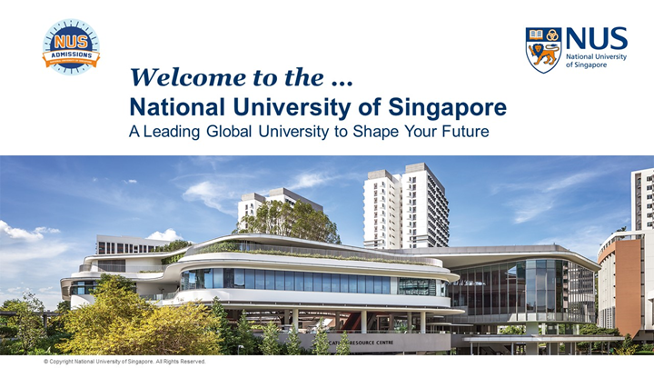 NUS Admissions & Faculties Sharing (3 Aug 2024)