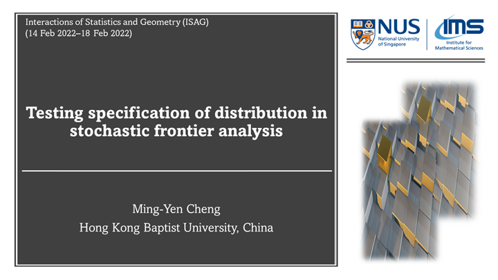 Ming-Yen Cheng - Testing specification of distribution in stochastic ...