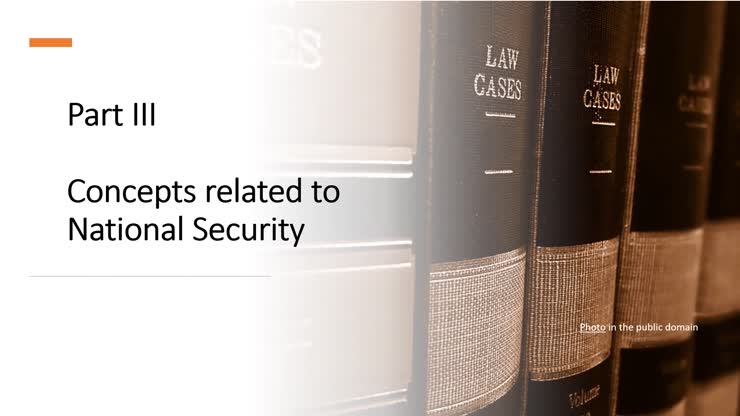 Part 3_Concepts related to National Security