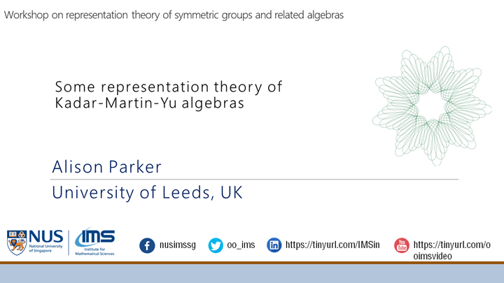 Alison Parker - Some representation theory of Kadar-Martin-Yu algebras