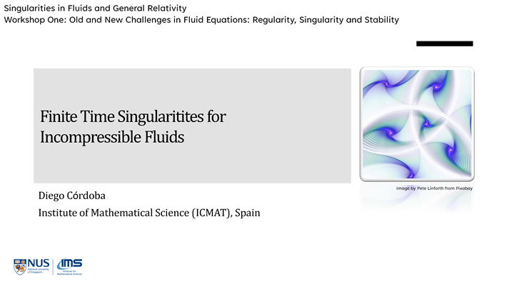Diego Cordoba - Finite Time Singularities for Incompressible Fluids 3D ...
