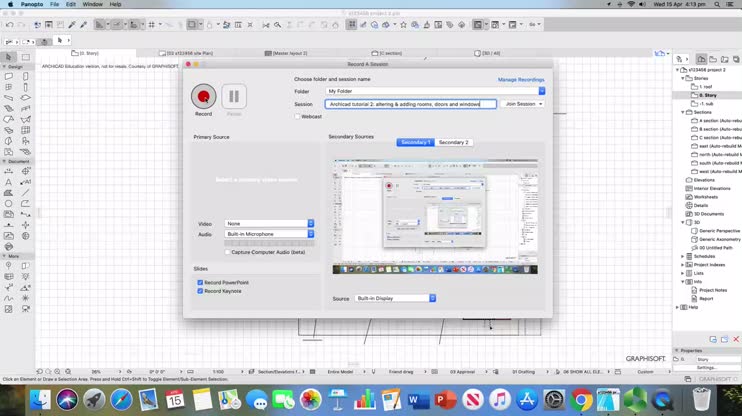 Archicad tutorial 2: altering & adding rooms, doors and windows