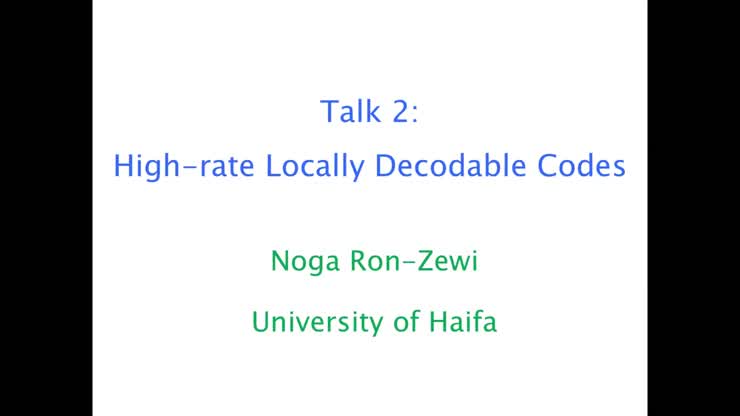 CSCIT 2021 (Prof. Noga Ron-Zewi, Lecture 2), Tuesday, August 24, 2021