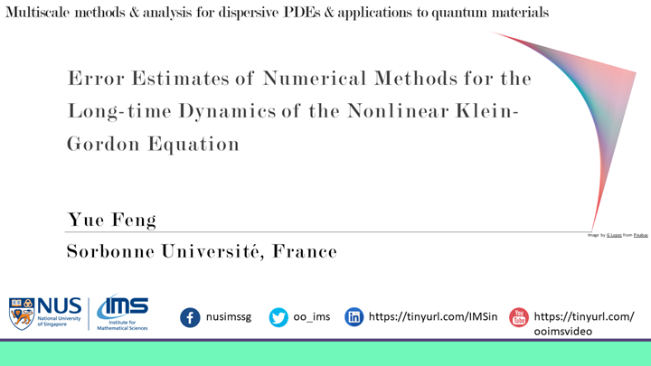 Yue Feng - Error Estimates of Numerical Methods for the Long-time ...