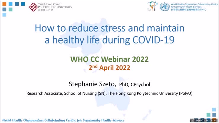 20220402 How to reduce stress and maintain healthy life during COVID-19