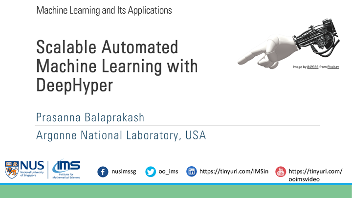 Prasanna Balaprakash - Scalable automated machine learning with DeepHyper