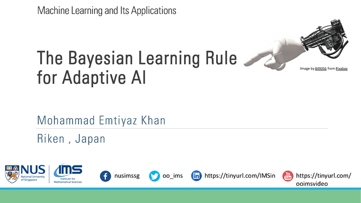 Mohammad Emtiyaz Khan - The Bayesian learning rule for adaptive AI