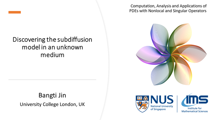 Bangti Jin - Discovering the subdiffusion model in an unknown medium