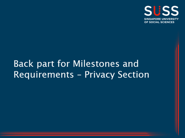 Part 2.2 - Creating a Pathway (Milestones and Requirements), Privacy ...