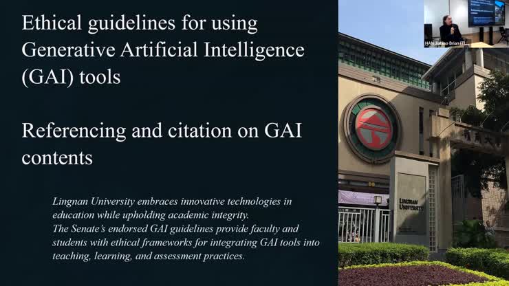Ethical guidelines of using GAI tools and referencing and citation on ...