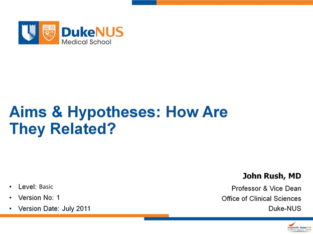 Aims And Hypotheses - How Are They Related